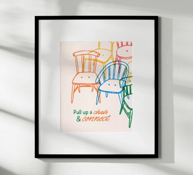 Pull up a chair and connect | JUNIQE