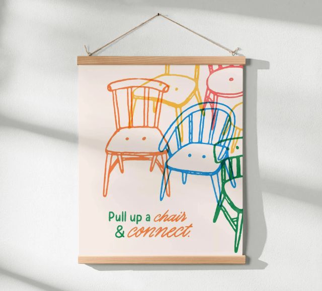 Pull up a chair and connect | JUNIQE